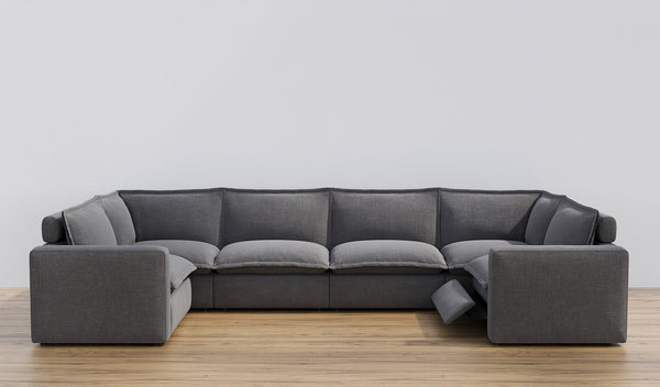 Recliner u shaped sofa store